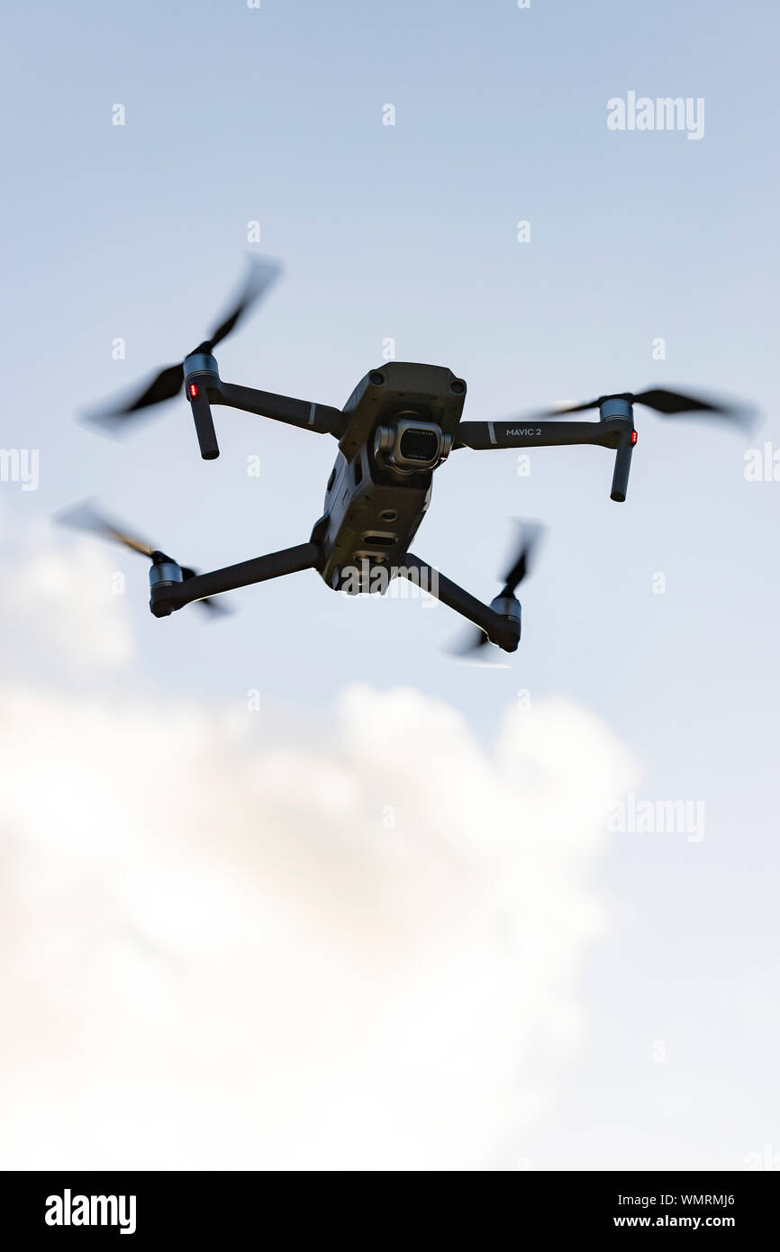 DJI Mavic Pro drone UAV in flight Stock Photo - Alamy