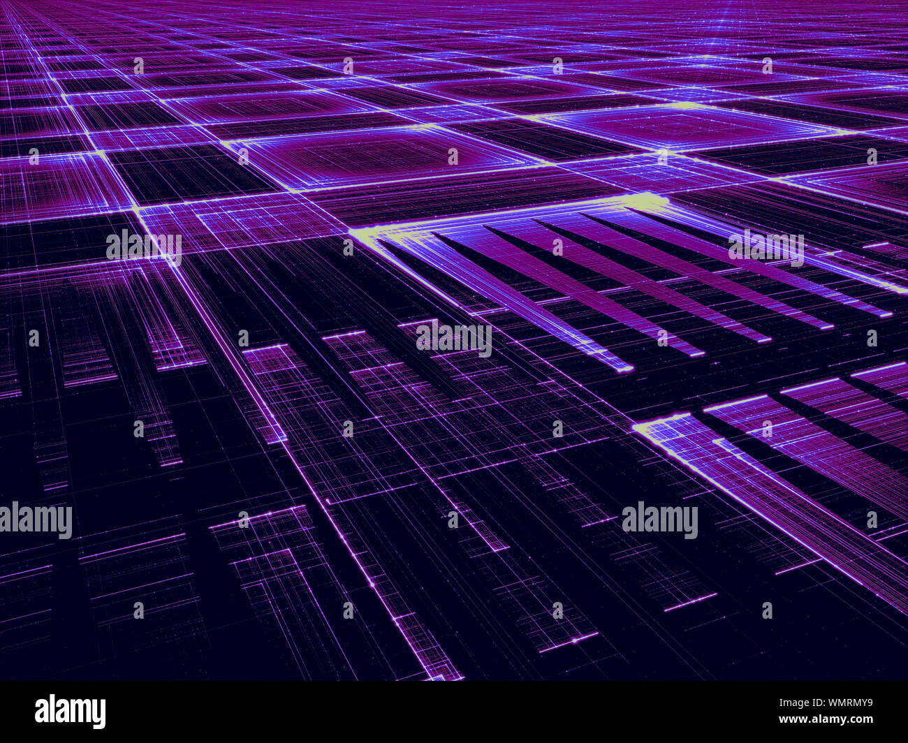 Abstract technology style background - digitally generated 3d ...