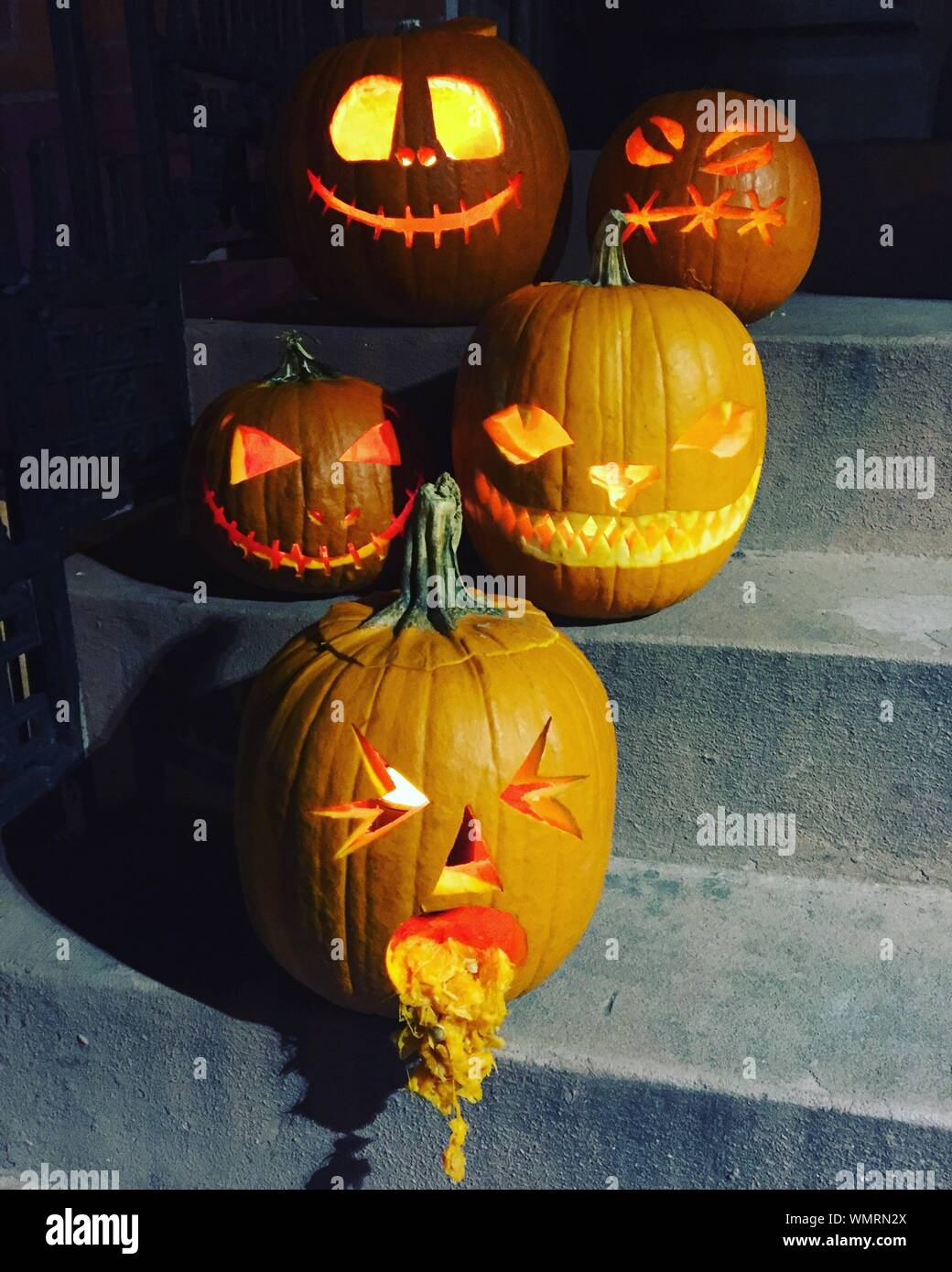 Jack o lanterns steps hi-res stock photography and images - Alamy