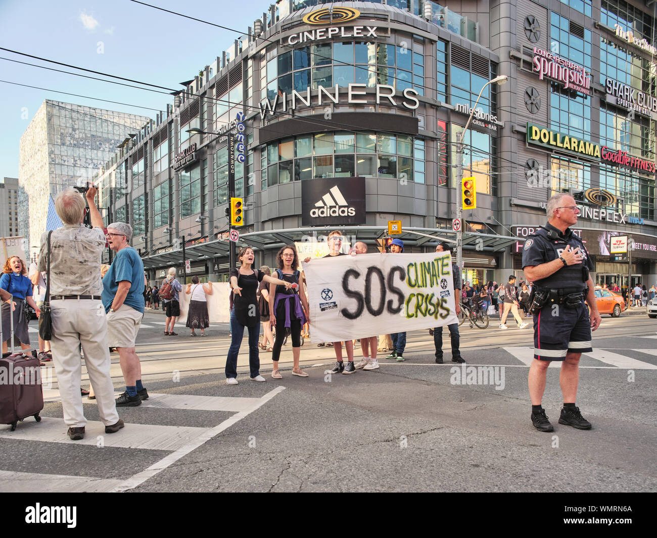 Environmental protest in Toronto Stock Photo - Alamy
