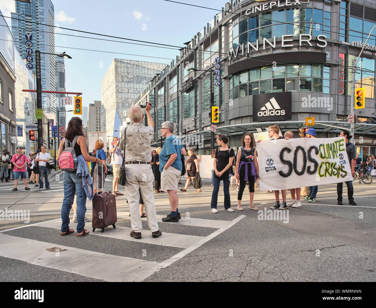 Environmental protest in Toronto Stock Photo - Alamy