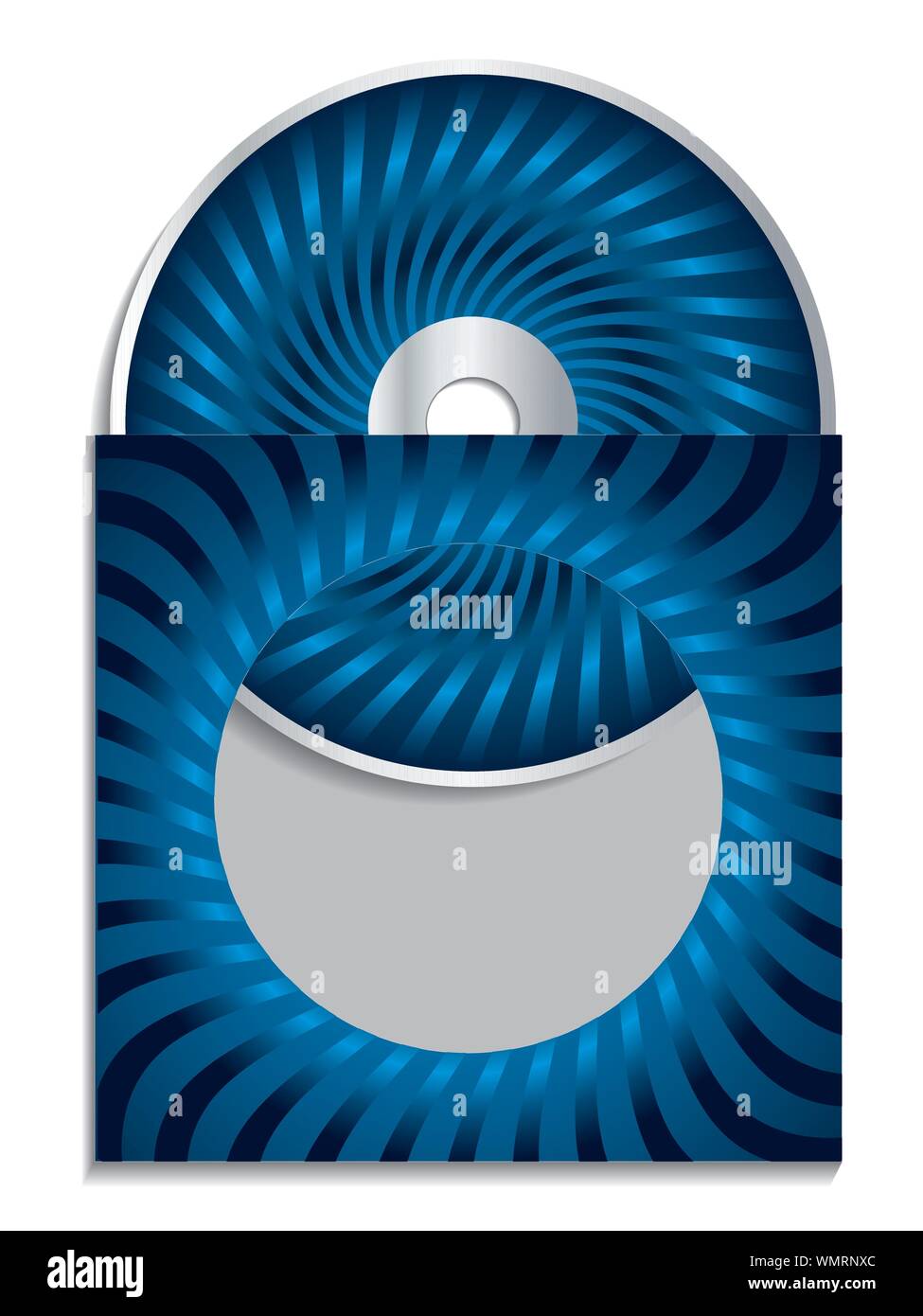 Blue cd with sleeve Stock Vector Image & Art - Alamy