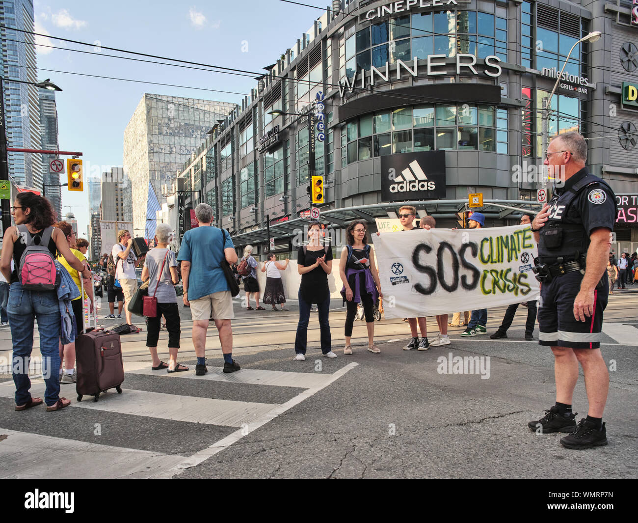 Environmental protest in Toronto Stock Photo - Alamy