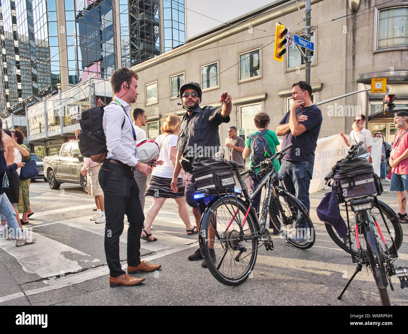 Environmental protest in Toronto Stock Photo - Alamy