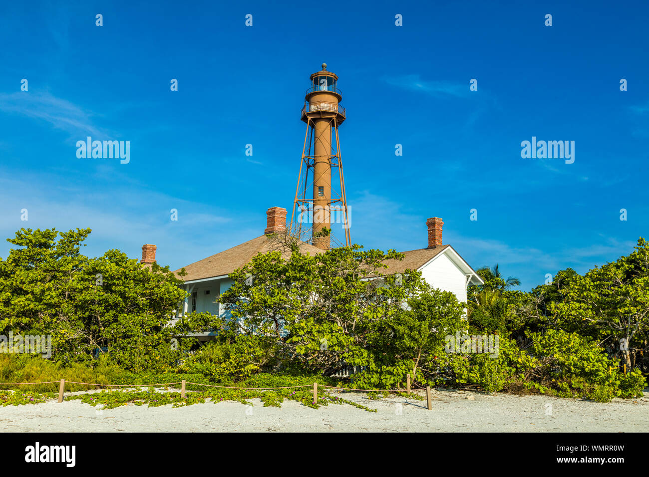 Sanibel Island Light in Sanibel Island Lighthouse Beach Park on Sanibel ...
