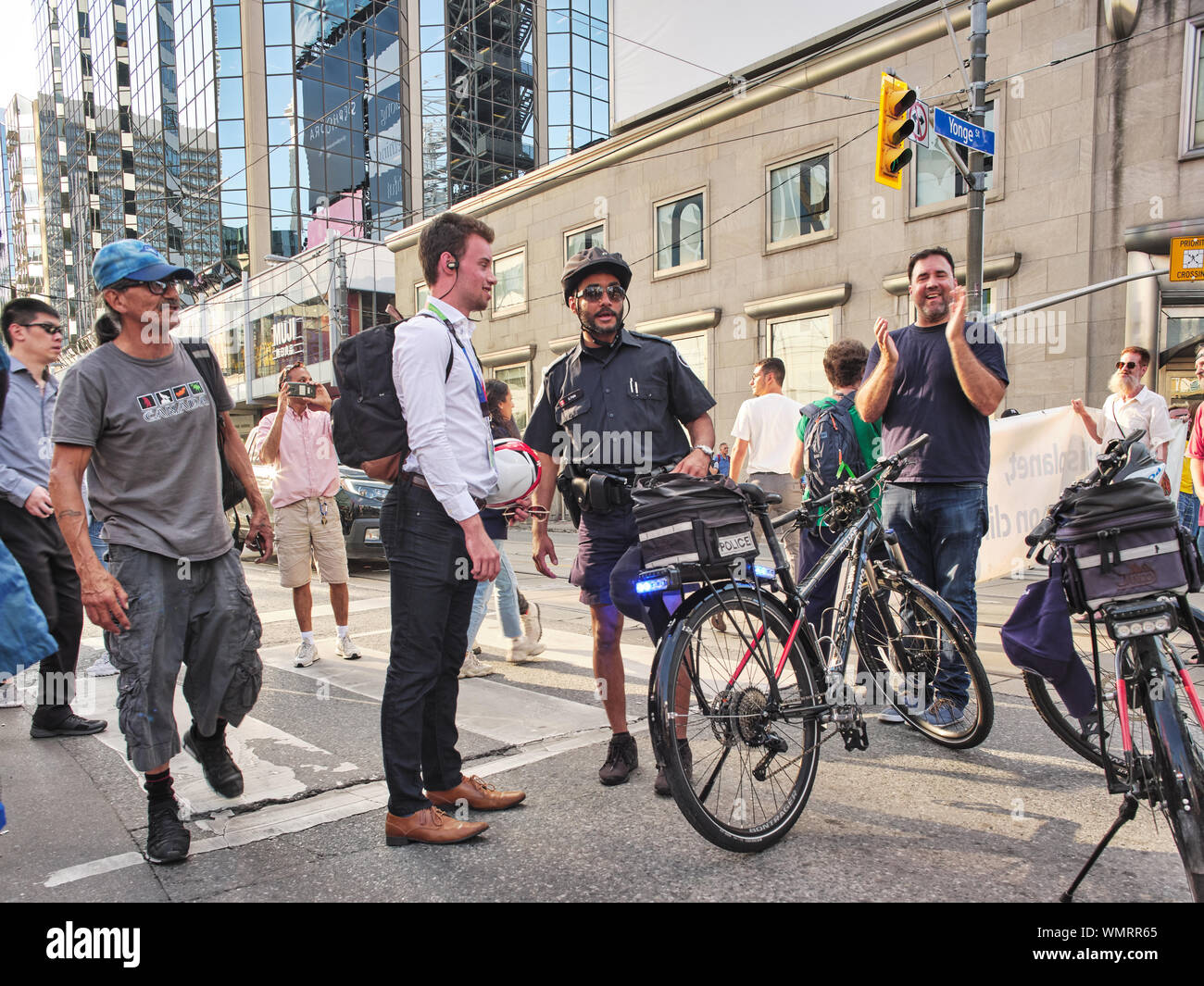 Environmental protest in Toronto Stock Photo - Alamy