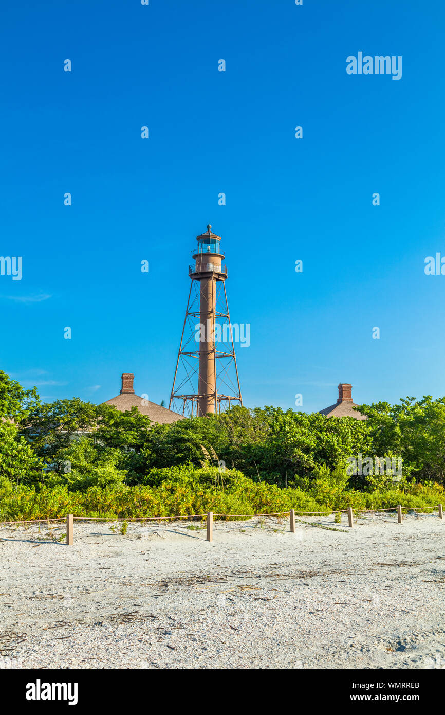 Sanibel Island Light in Sanibel Island Lighthouse Beach Park on Sanibel ...