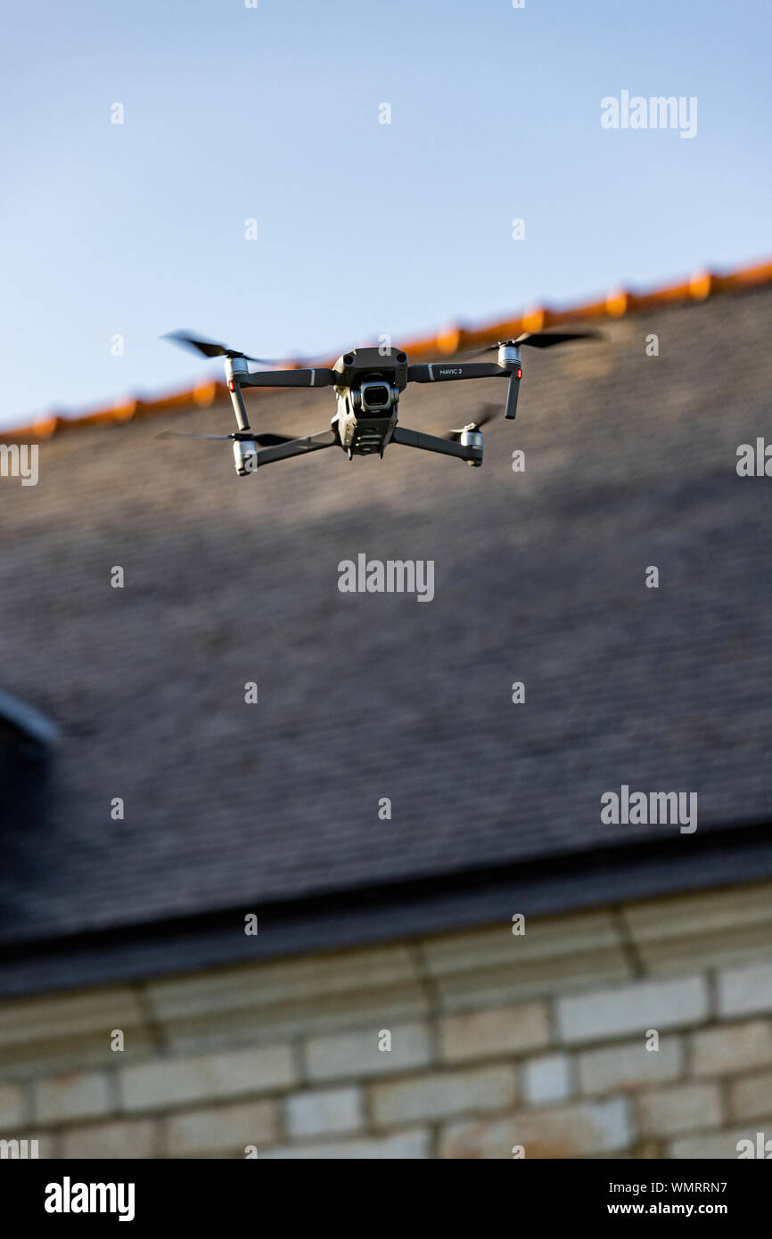 DJI Mavic Pro drone UAV in flight Stock Photo - Alamy
