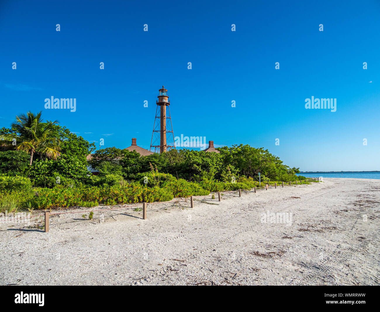 Sanibel Island Light in Sanibel Island Lighthouse Beach Park on Sanibel ...