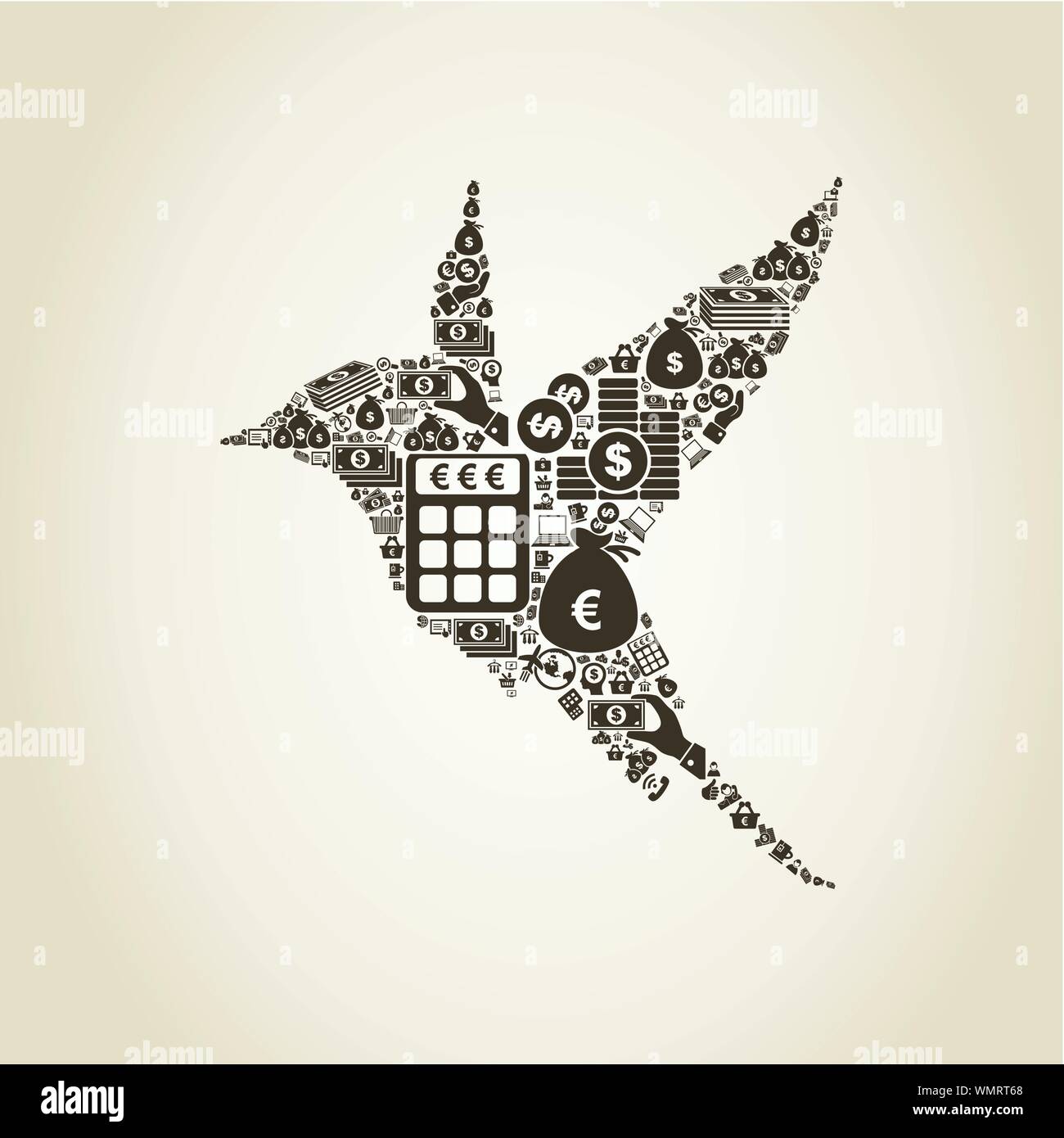 Coin bird Stock Vector Images - Alamy