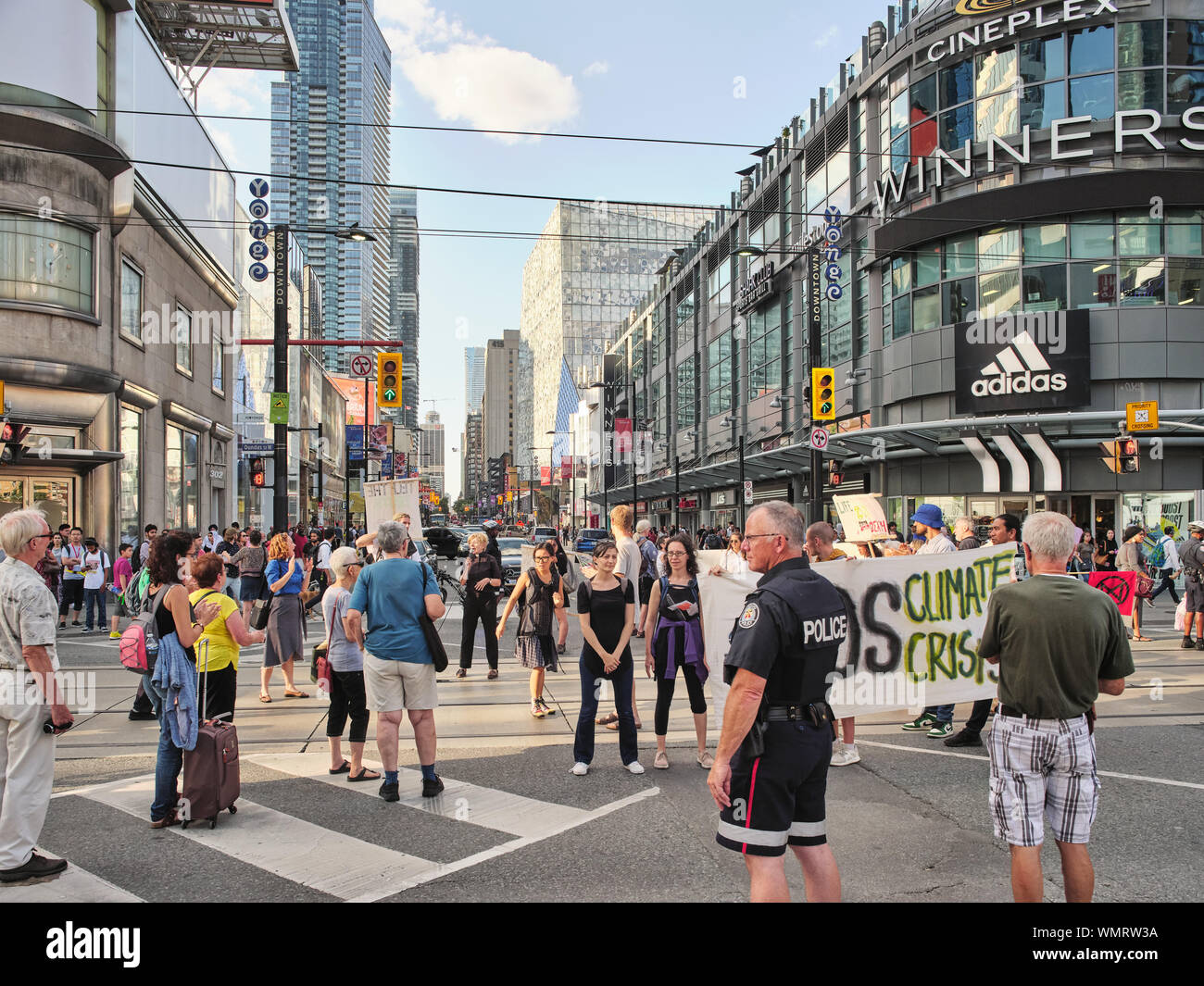 Environmental protest in Toronto Stock Photo - Alamy