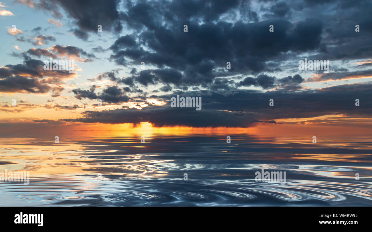 Beautiful sunset scene during sunny hi-res stock photography and images ...