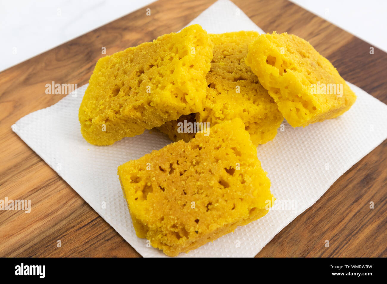 Closeup of a Mysore pak or Mysuru paaka, is an Indian sweet prepared ...