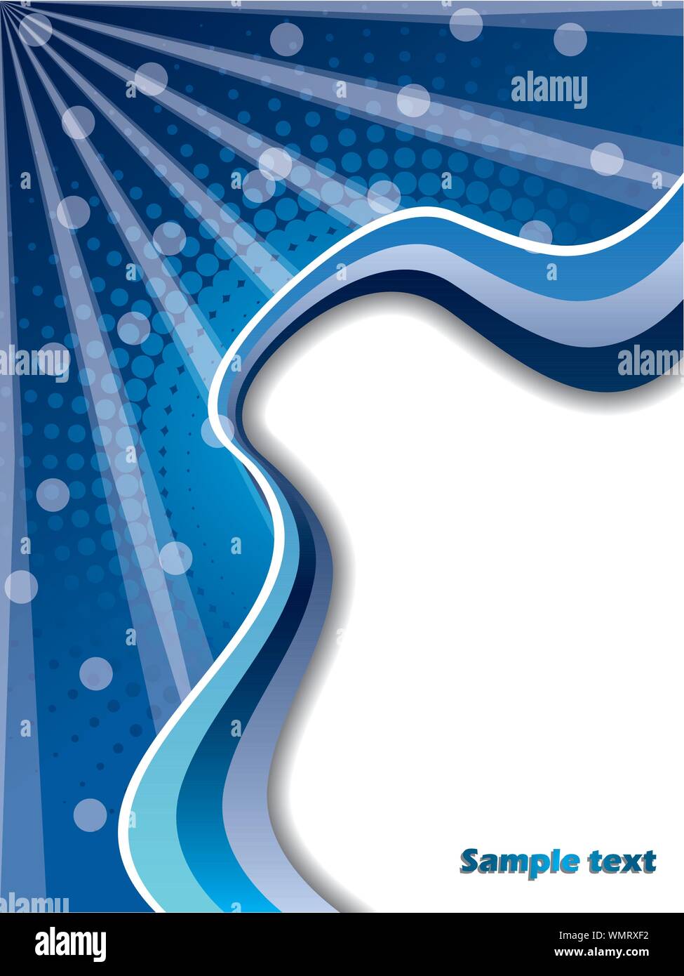 Abstract blue brochure design template Stock Vector Image & Art - Alamy