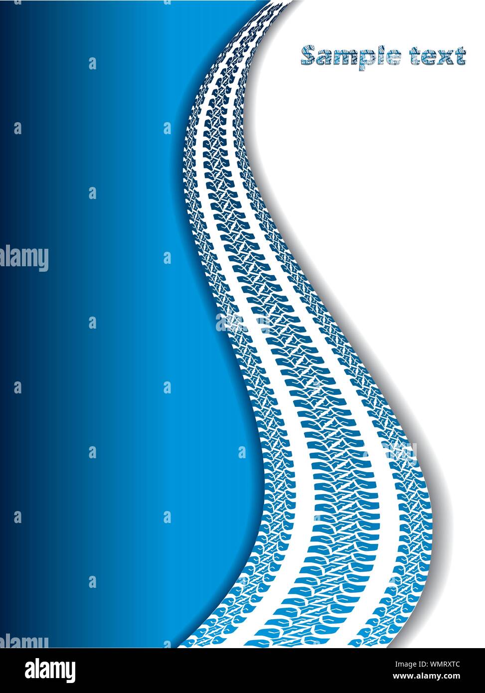Blue tracks Stock Vector Images - Alamy