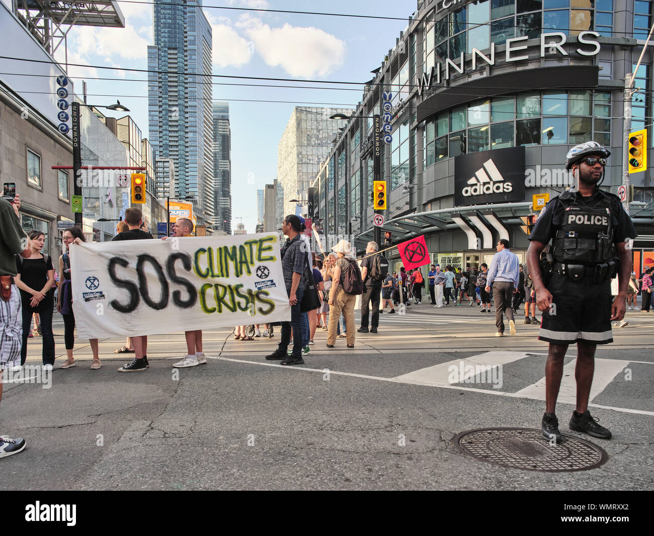 Environmental protest in Toronto Stock Photo - Alamy