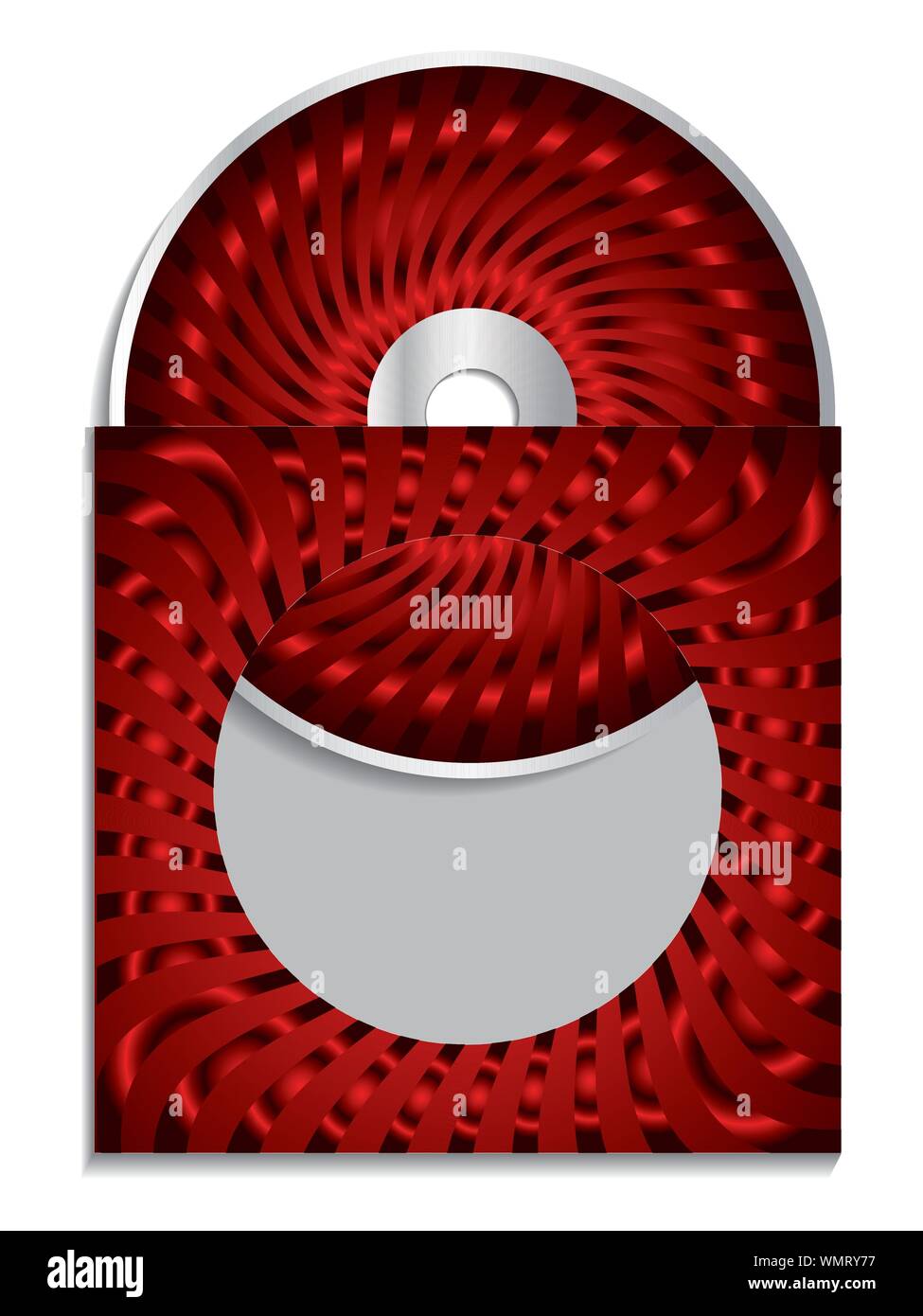 Red cd with sleeve Stock Vector Image & Art - Alamy