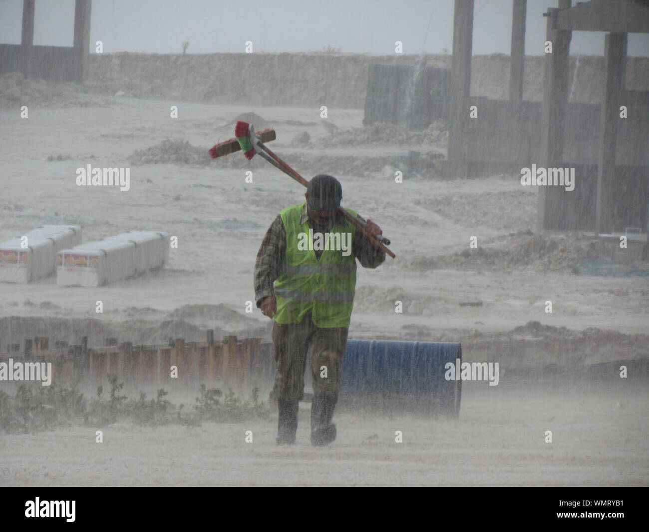 Construction Site Rain High Resolution Stock Photography and Images - Alamy