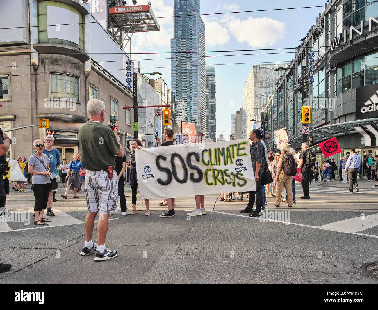 Environmental protest in Toronto Stock Photo - Alamy