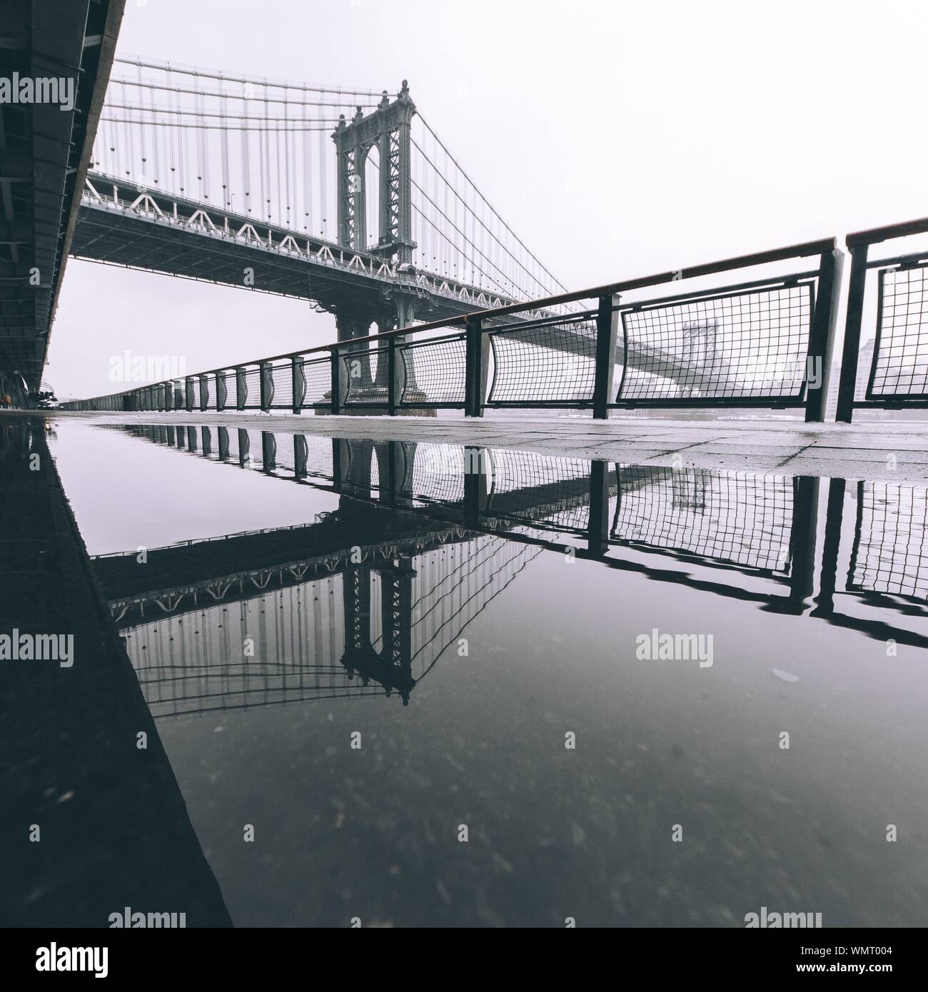 View Of Suspension Bridge Stock Photo - Alamy