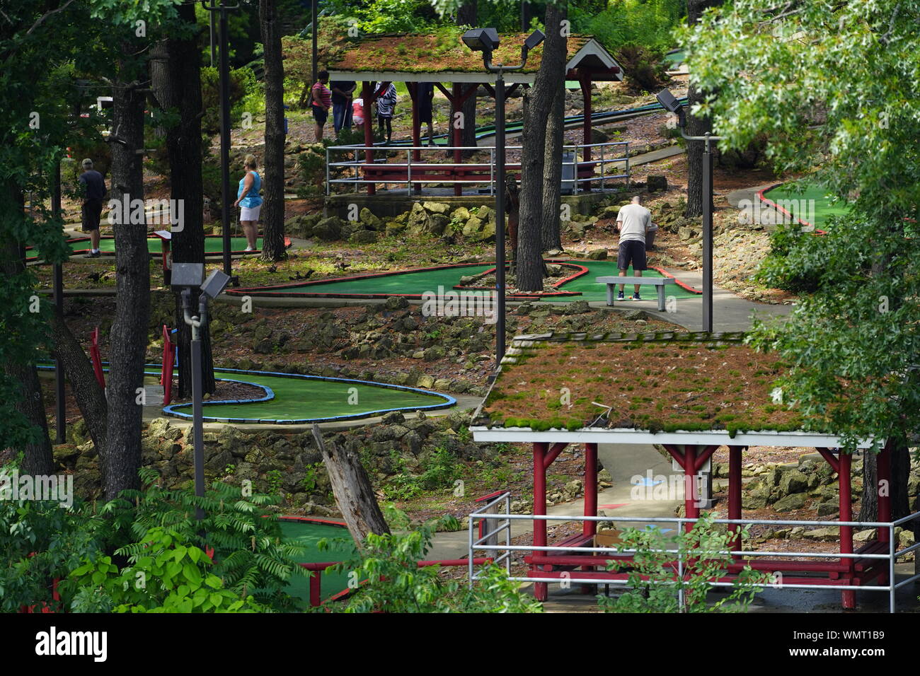 Pirate's Cove Adventure Golf in Wisconsin Dells, Wisconsin Stock Photo ...