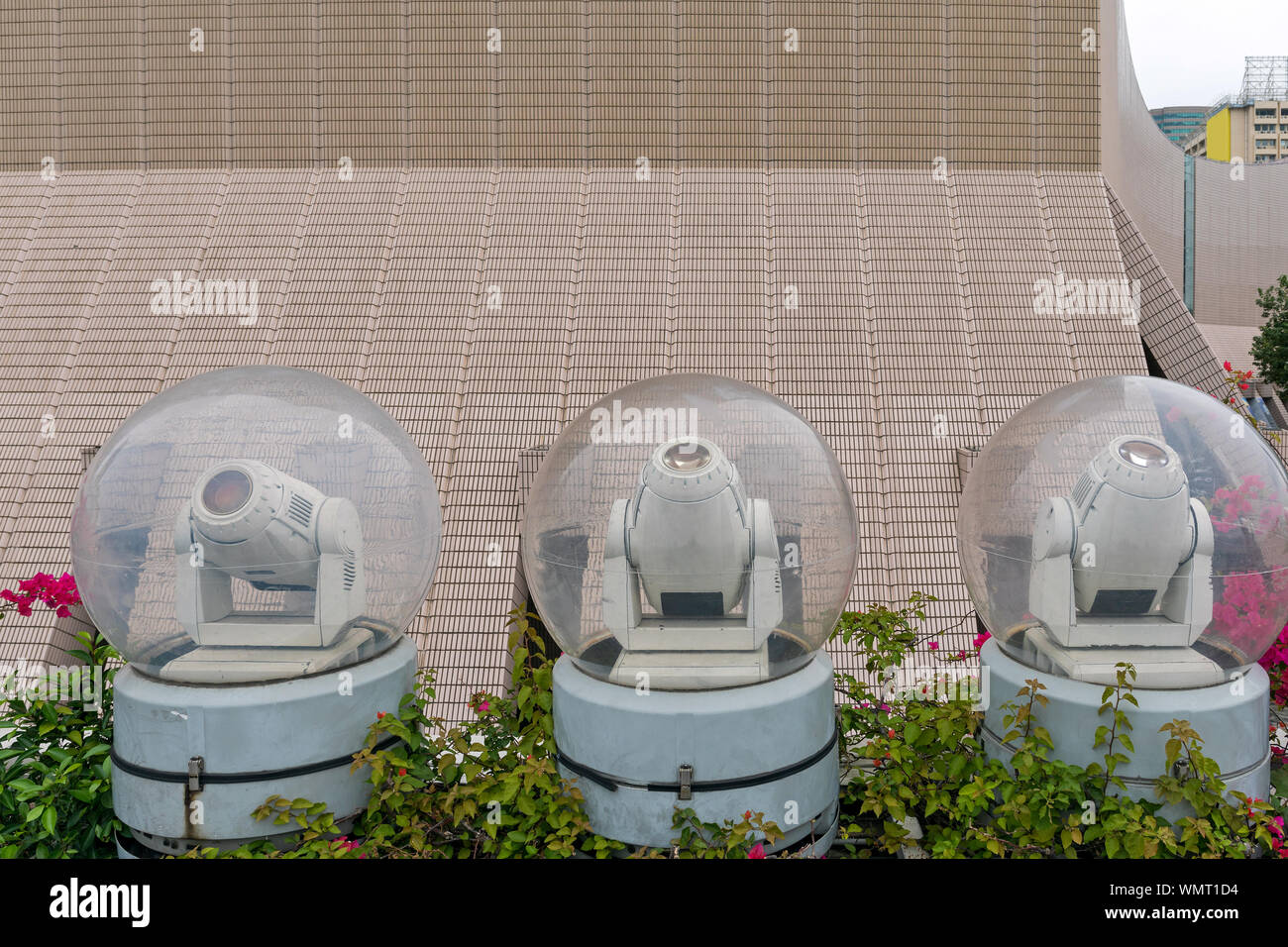 Laser Light Projector Dome For City Illumination Stock Photo - Alamy