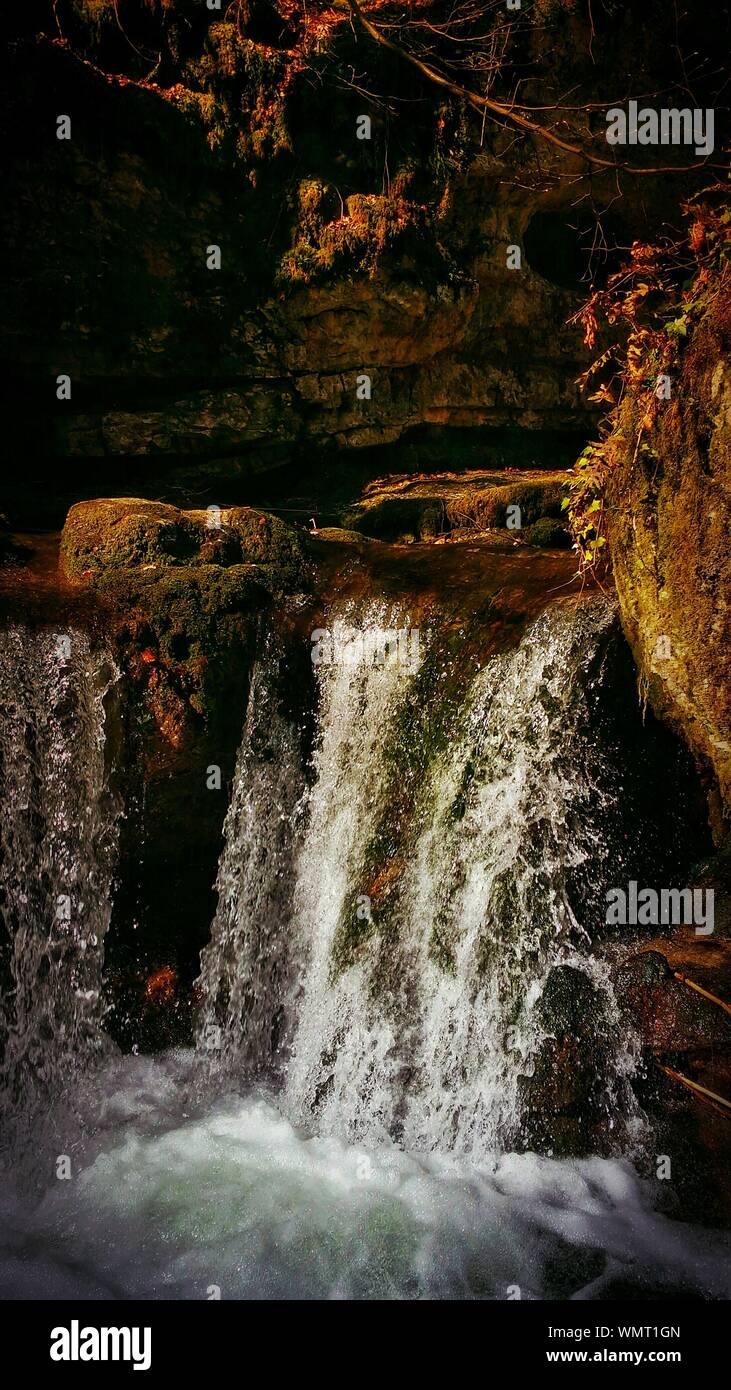Falling Water Over Rocks High Resolution Stock Photography and Images ...