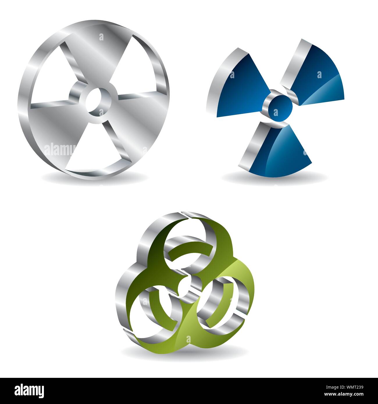 3d bio hazard signs Stock Vector Image & Art - Alamy