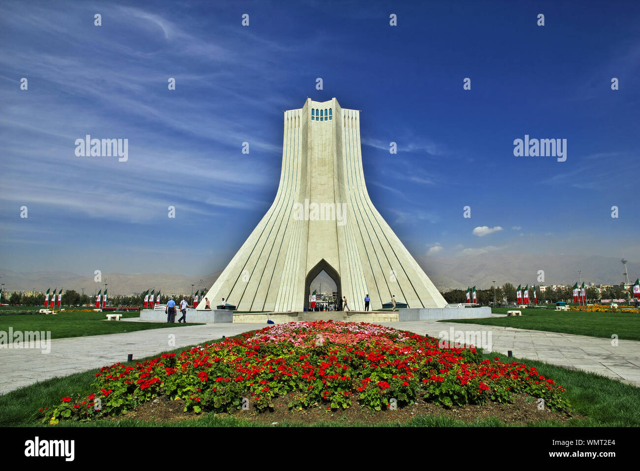 Monument in Tehran city of Iran Stock Photo - Alamy