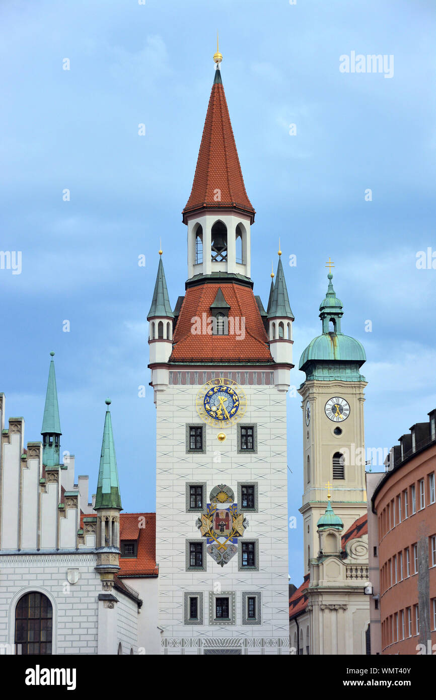 Altes Rathaus, Old town hall, Munich, München, Germany, Europe Stock ...