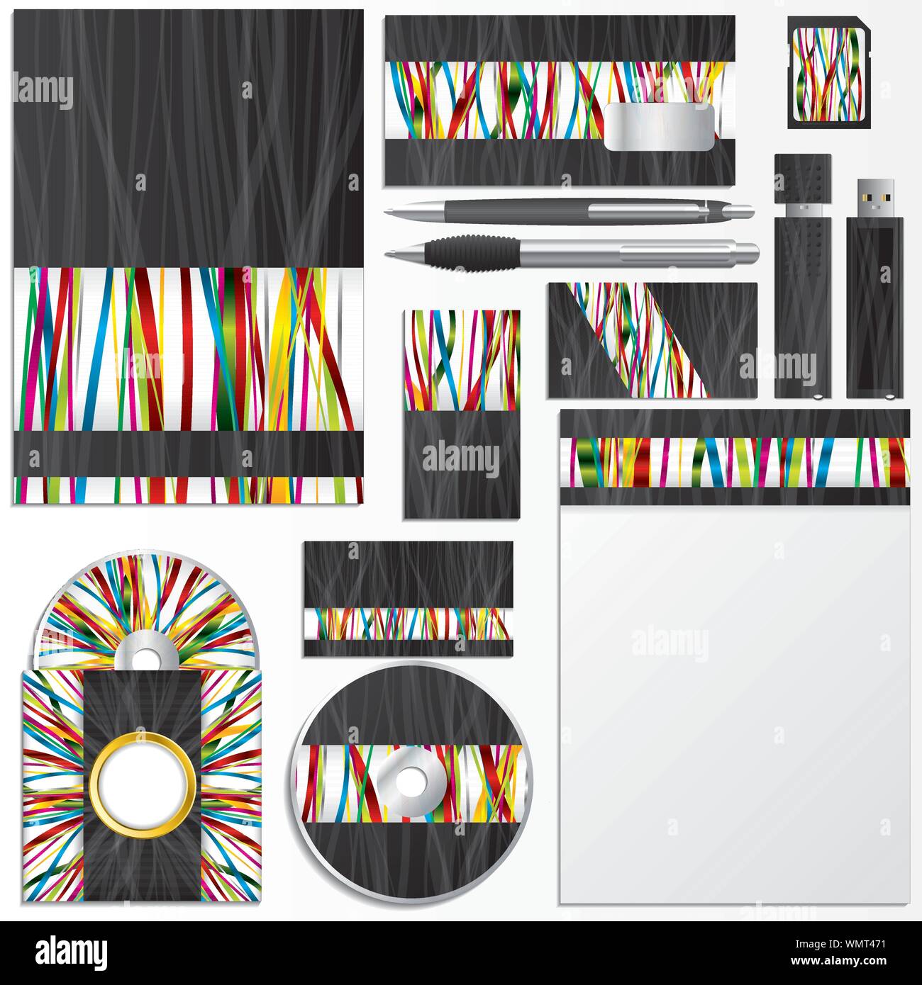 Business vector set with ribbons Stock Vector Image & Art - Alamy