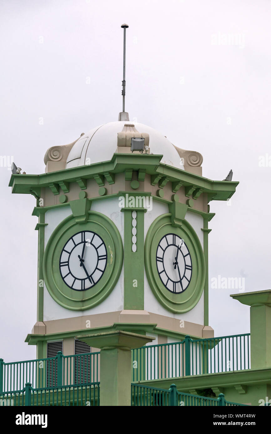 Clock Tower at Star Ferry Pier in Hong Kong Stock Photo - Alamy