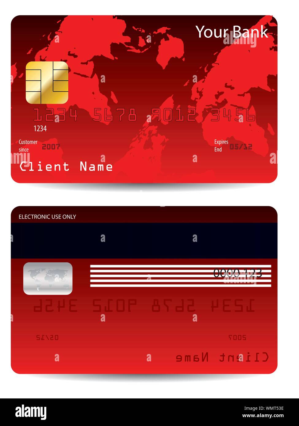 Red credit card Stock Vector Image & Art - Alamy