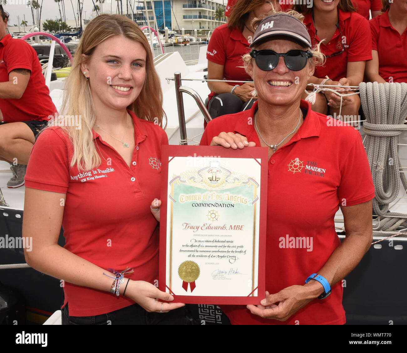 September 1, 2019, Marina Del Rey, California, USA: (L-R) Mackenna ...