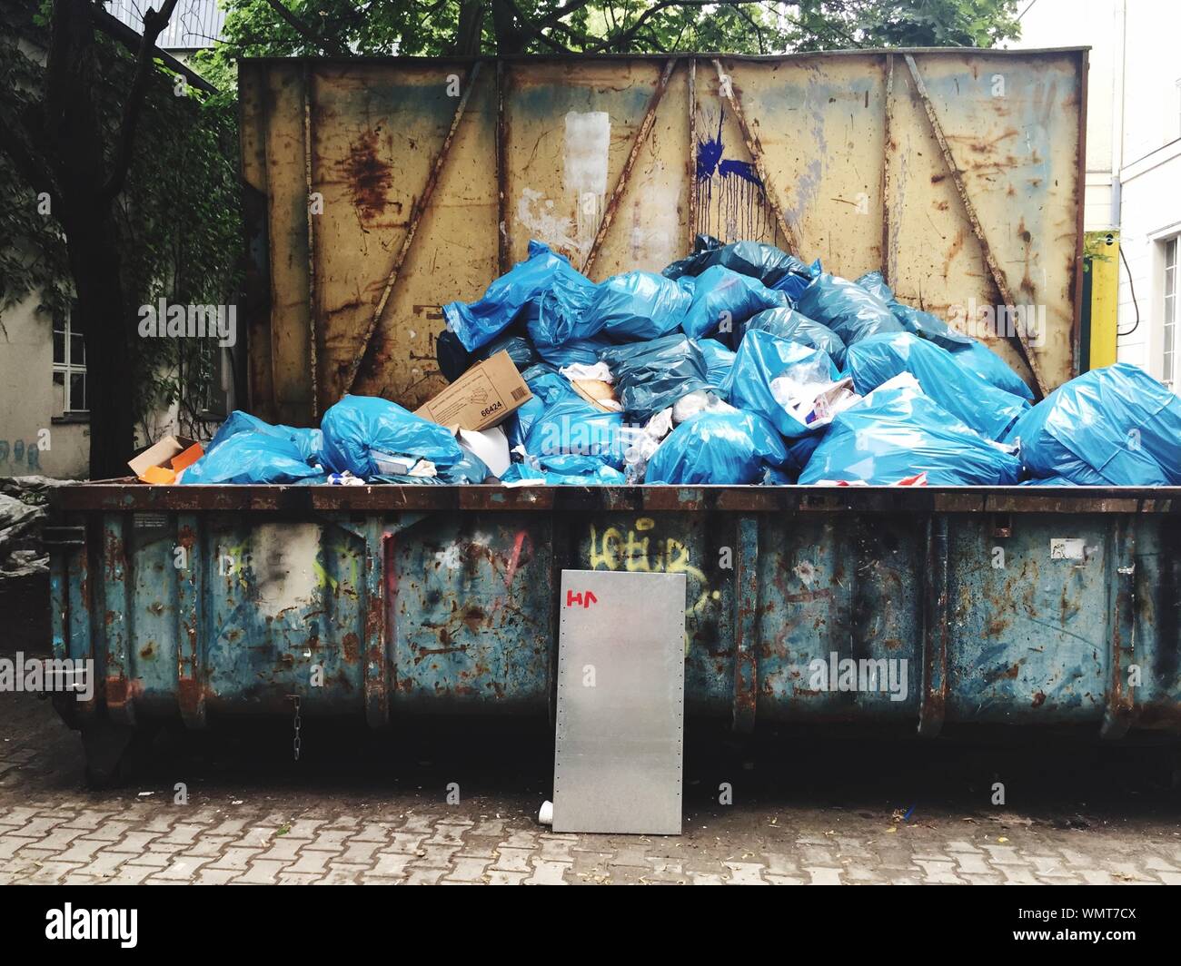 Blue Bin Bags High Resolution Stock Photography and Images - Alamy