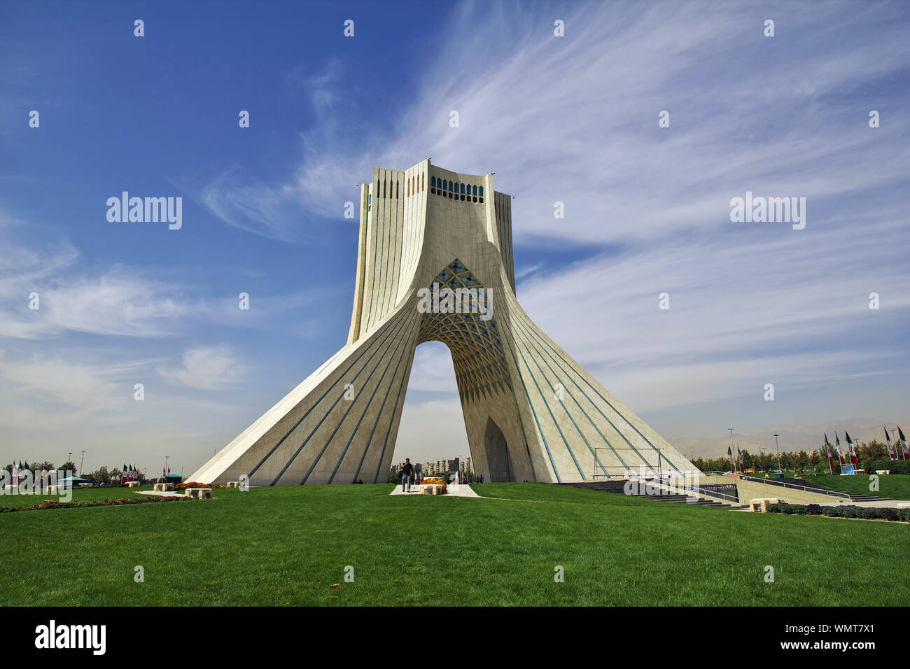 Monument in Tehran city of Iran Stock Photo - Alamy