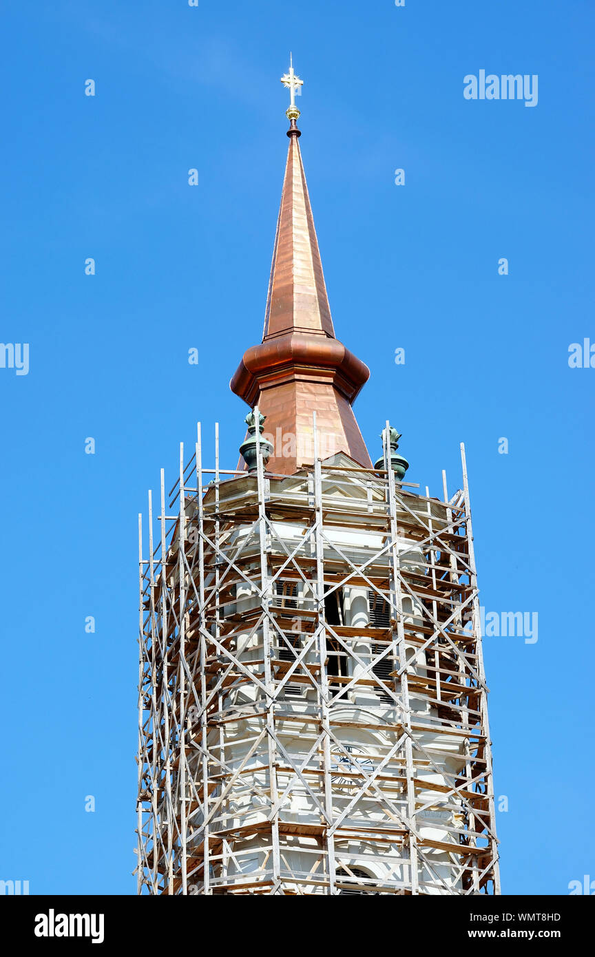 Scaffolding on church hi-res stock photography and images - Alamy