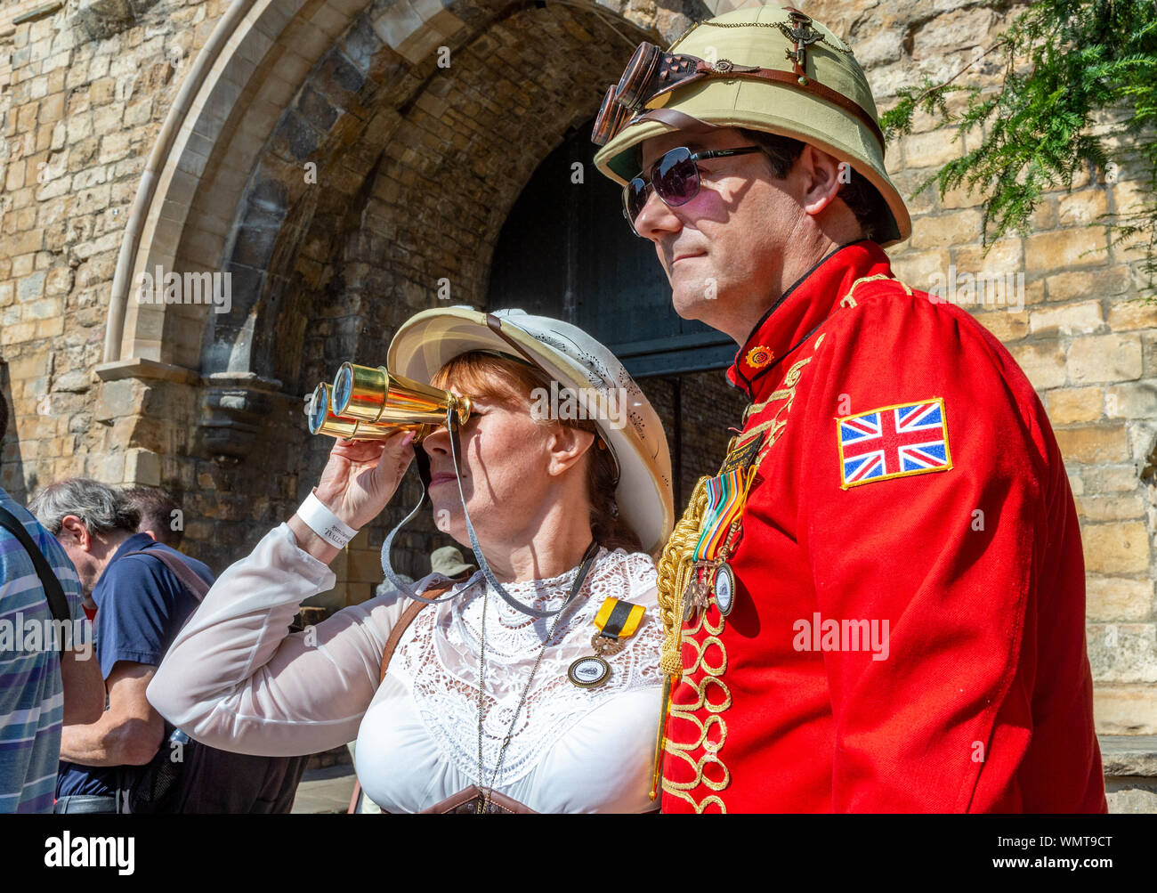 Pith helmet woman hi-res stock photography and images - Alamy