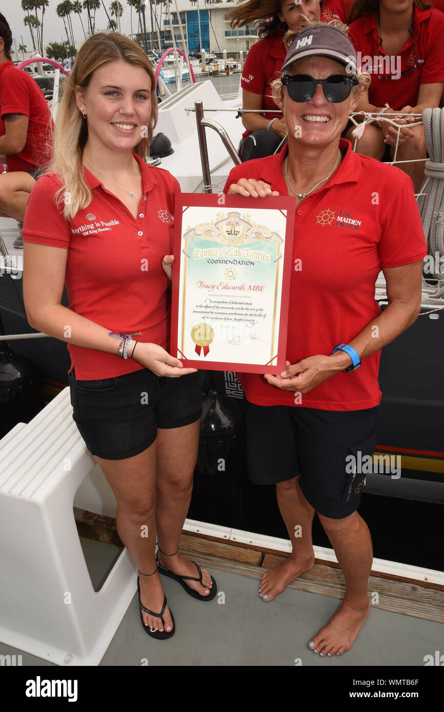 September 1, 2019, Marina Del Rey, California, USA: (L-R) Mackenna ...