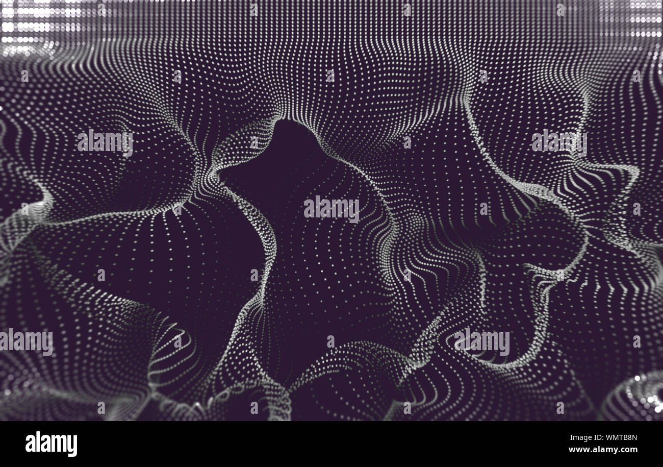 Network And Data Net System Abstract Backgroundstructure And Connection3d Illustration