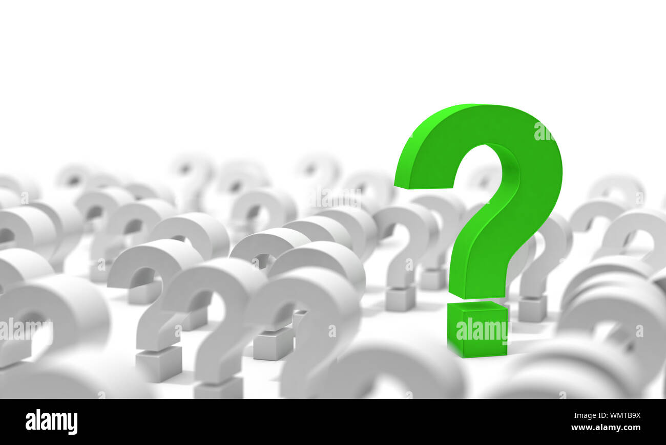 Question mark isolated over white background.Concept of doubts and ...