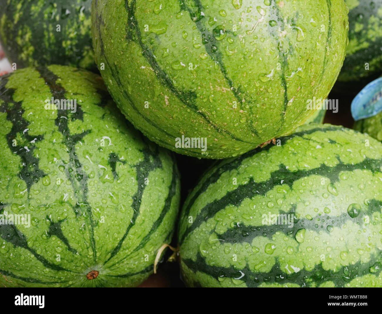 Wet watermelon close up hi-res stock photography and images - Alamy