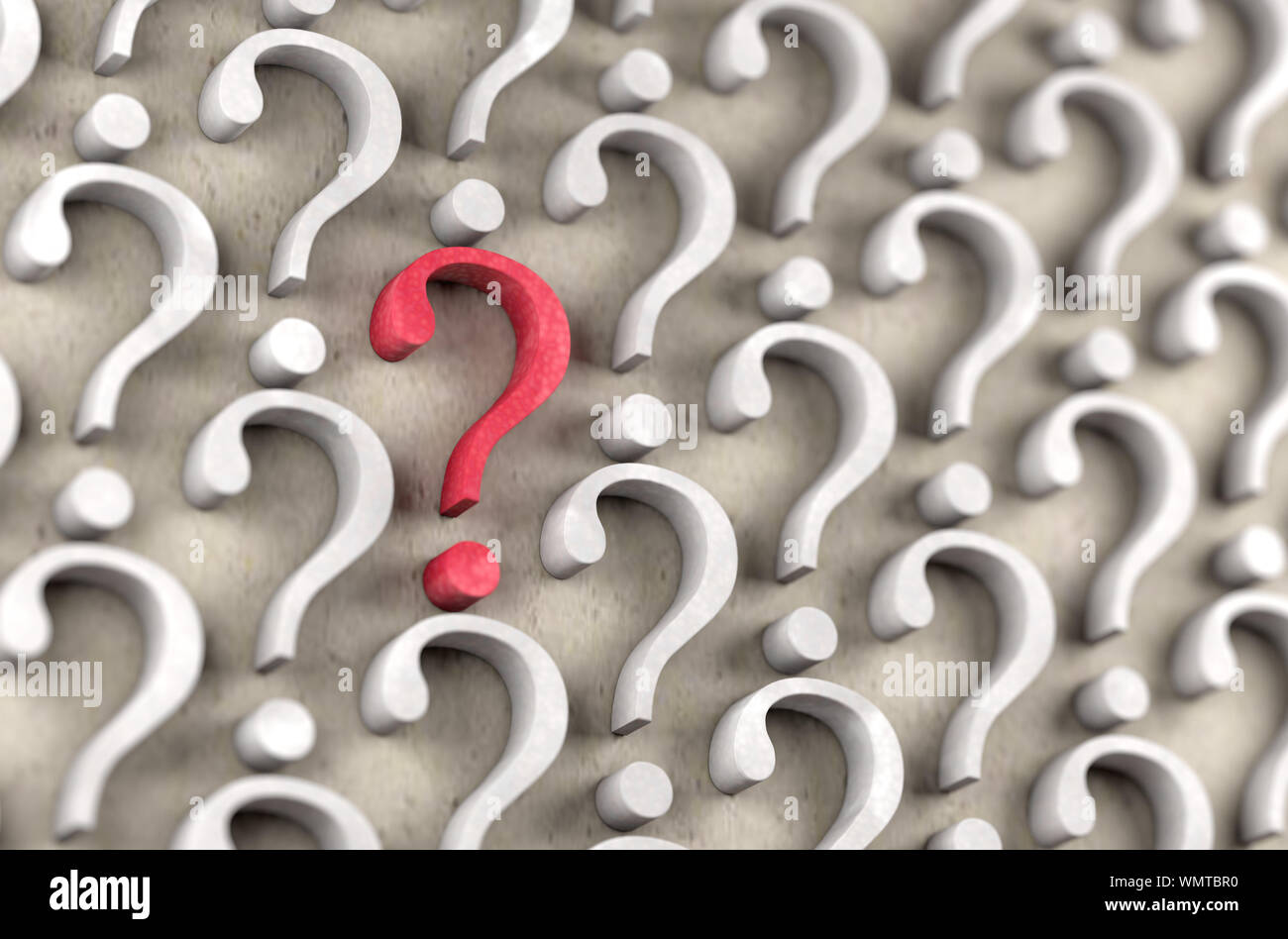 Question mark isolated over white background.Concept of doubts and ...