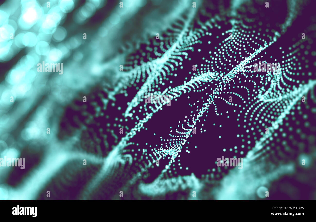 Network And Data Net System Abstract Backgroundstructure And Connection3d Illustration