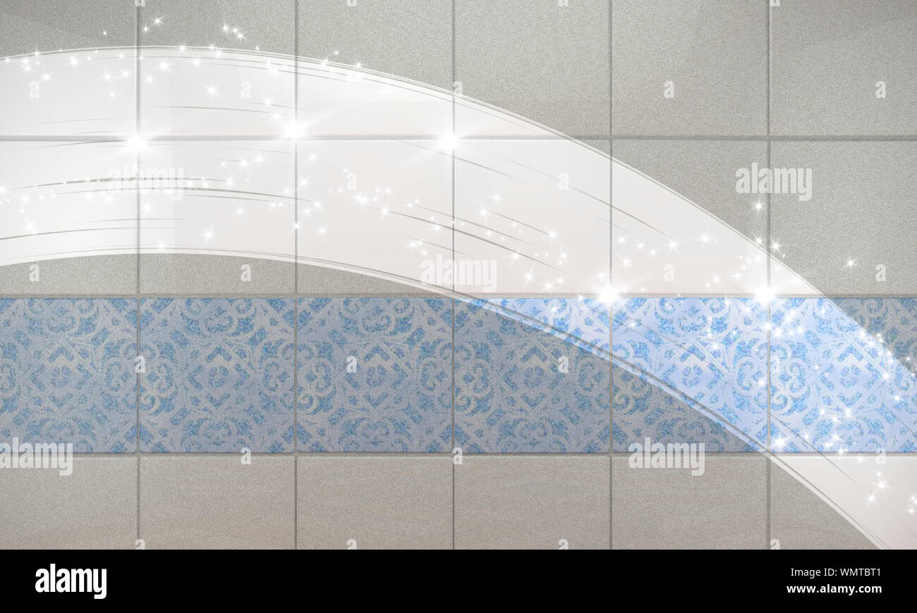 background cleaning concept and housework.Clean tile wall bathroom ...