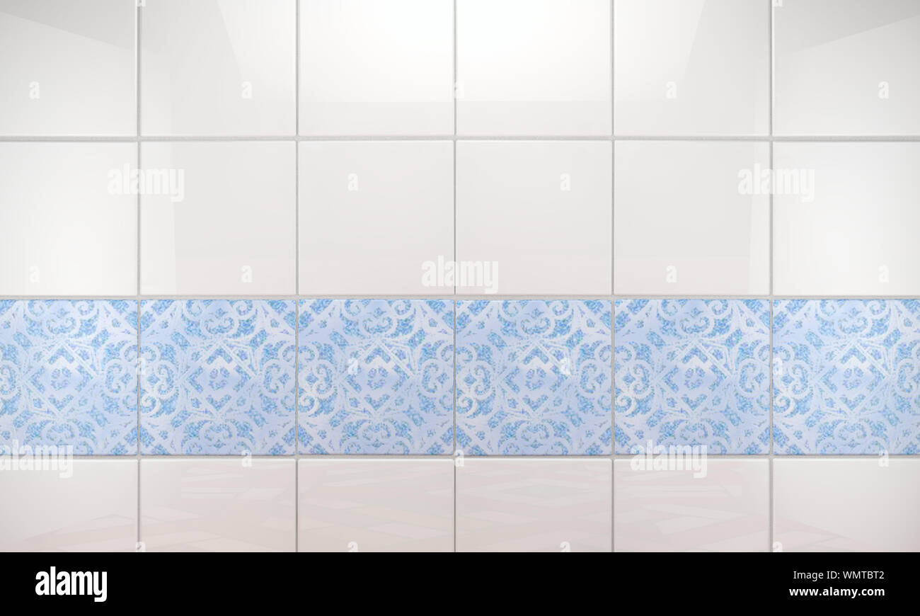 background cleaning concept and housework.Clean tile wall bathroom ...