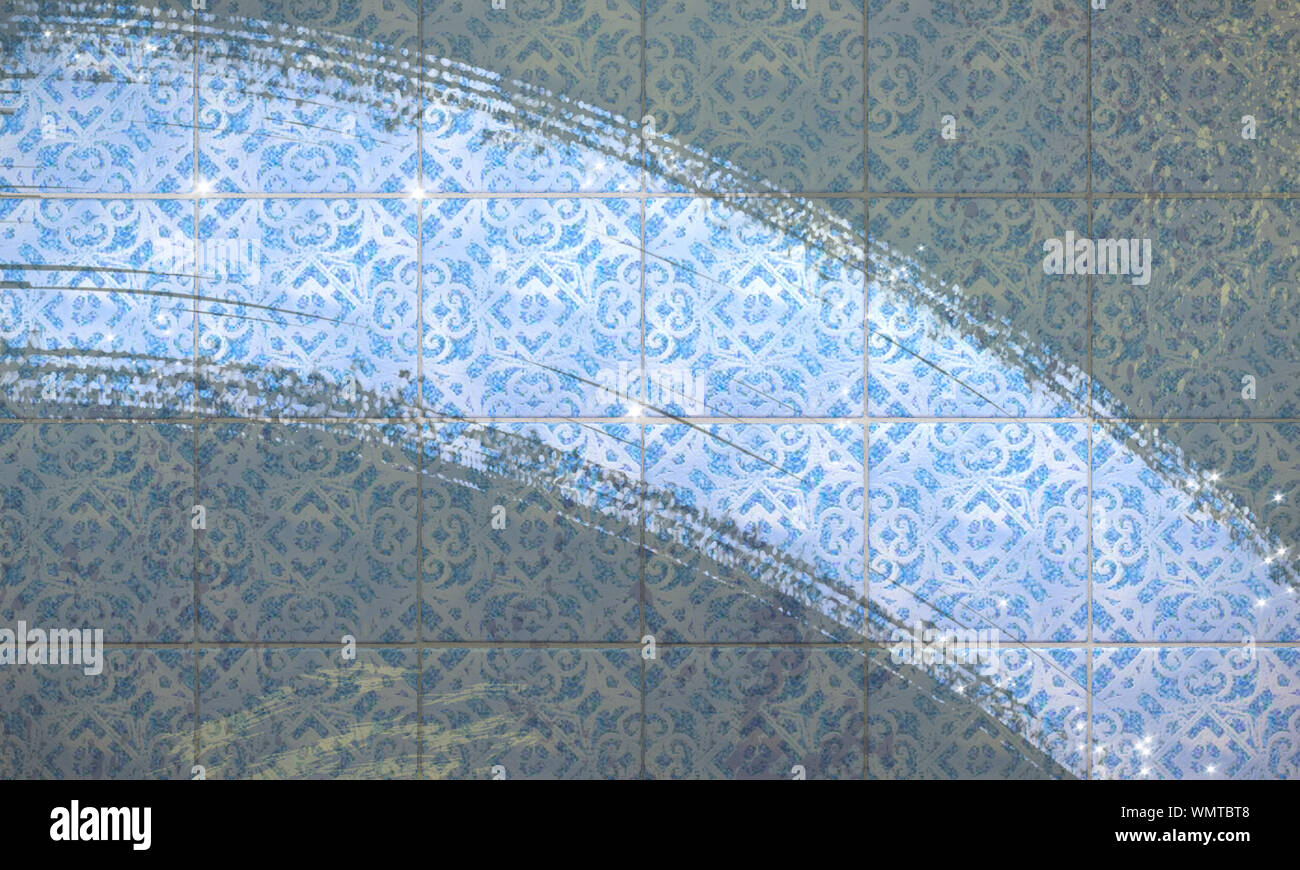 background cleaning concept and housework.Clean tile wall bathroom ...