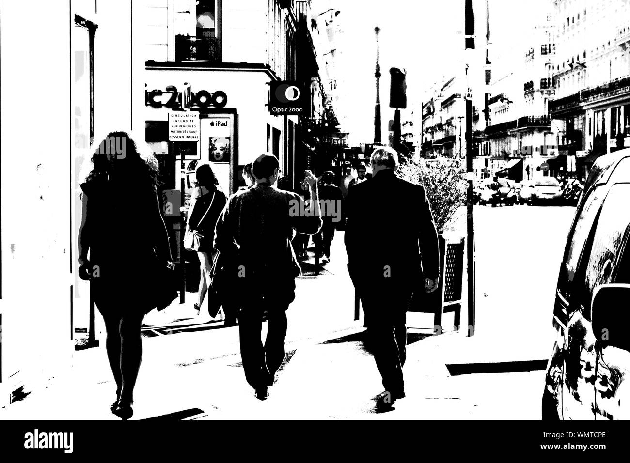 Paris, Straßenszene - Paris, Streetlife Stock Photo - Alamy
