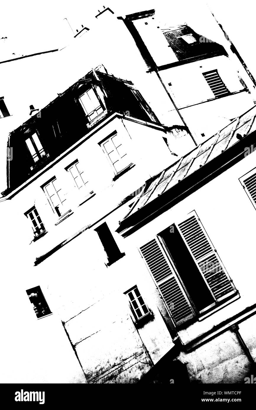 Paris, Hinterhof - Paris, Courtyard Stock Photo - Alamy