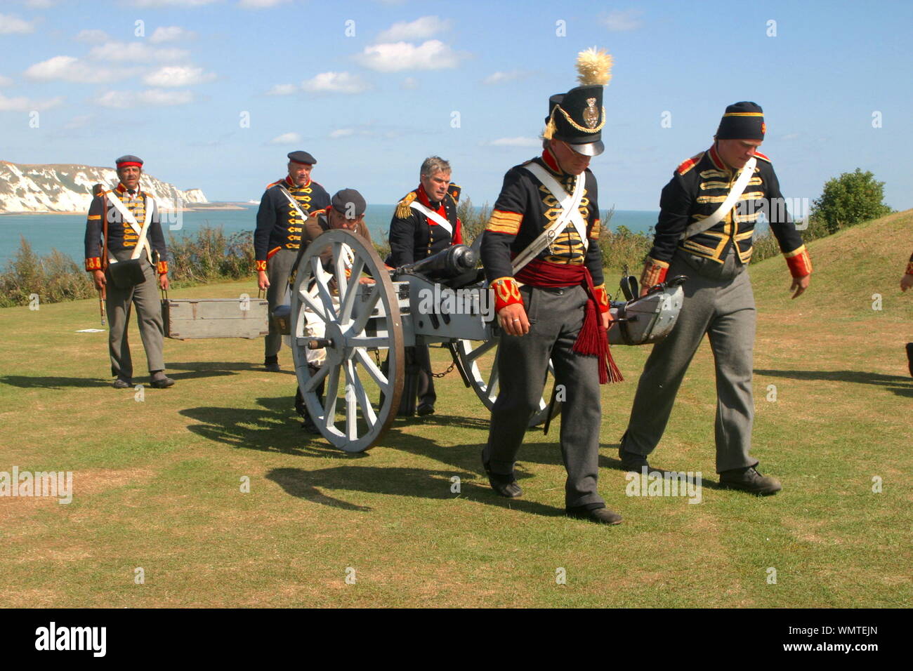 A spectacular re-enactment of the Battle of Waterloo near Folkestone ...
